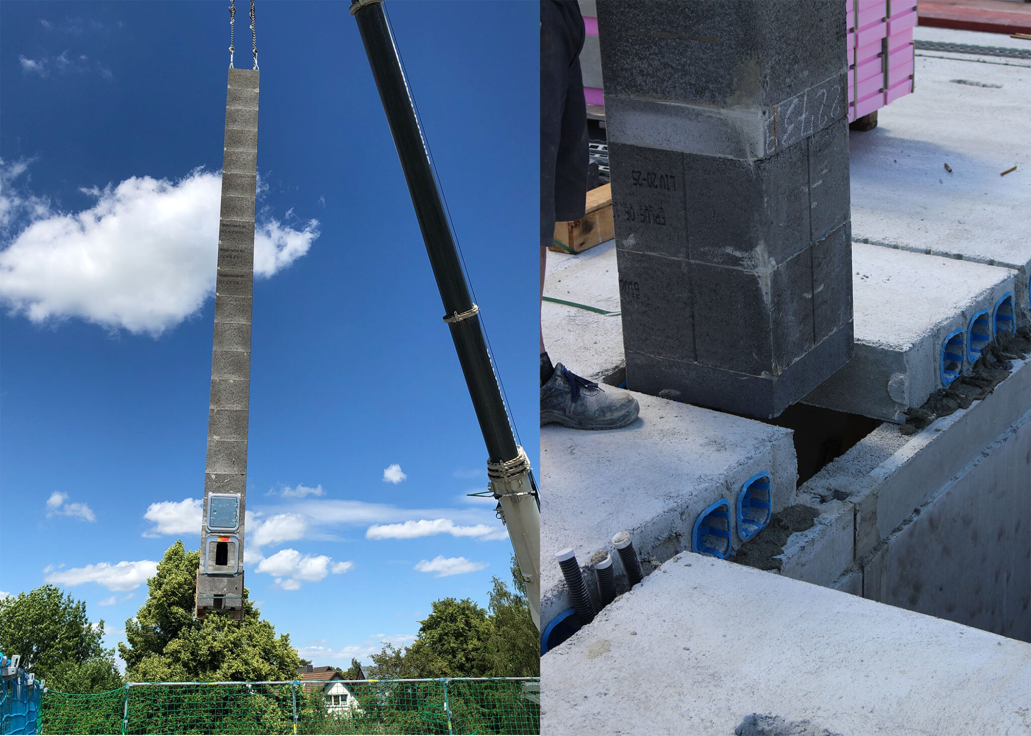 Fertigteil Schornstein Beton